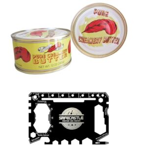 red feather canned butter a real butter from new zealand-100% pure no artificial colors or flavors-great for hurricane preparedness emergency survival earthquake kit-(2 cans/12oz each)