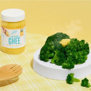 Livlo Organic Vegan Ghee - Plant Based Butter - No Refrigeration Necessary - Dairy Free, Soy Free, Gluten Free Substitute to Ghee and Butter - 14 oz.