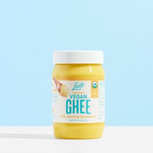 Livlo Organic Vegan Ghee - Plant Based Butter - No Refrigeration Necessary - Dairy Free, Soy Free, Gluten Free Substitute to Ghee and Butter - 14 oz.