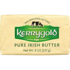 kerrygold salted pure irish butter, 8 ounce bar - 20 per case.