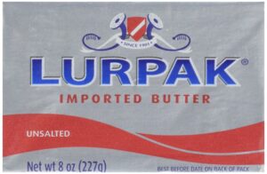 lurpak imported butter, bars, 8 oz (unsalted)