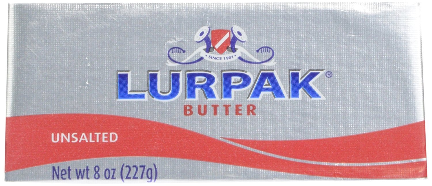 Lurpak Imported Butter, Bars, 8 oz (Unsalted)