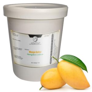 uh*roh*muh premium refined mango butter - skincare and hair care essential for silky smooth hydration | diy beauty essential body butter, your ultimate dry skin solution 32 oz(net wt.:0.8 kg/1.5 lb)