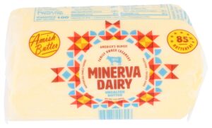 minerva dairy butter roll amish unsalted, 2 lb