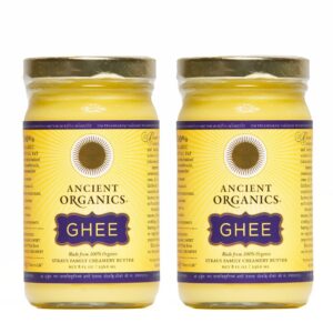 100% organic ghee from grass-fed cows, 2-pack of 8oz