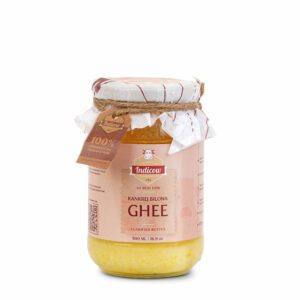 indicow a2 desi cow ghee, clarified butter | grass fed cows | (500ml (16.91oz), a2 kankrej cow ghee) | keto and paleo friendly| a2 ghee organic grass fed