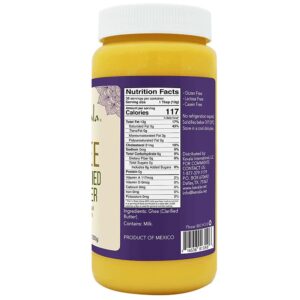 Kevala - Ghee - Clarified Butter - Grass Fed - Ghee Oil - Lactose Free - Casein Free - Gluten Free 17.6 oz/ounce - 500g