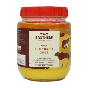 two brothers organic farms amorearth a2 cultured ghee, desi gir cow 1000 ml