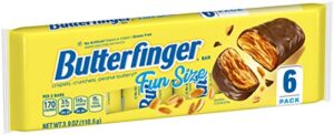 butterfinger fun size bars 6 pack tray, 3.9 oz