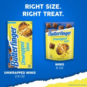 Butterfinger: Chocolatey, Peanut-Buttery, Unwrapped Minis Movie Theater Candy Box - 2.8 oz each, Bulk 9 Pack