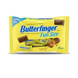 chocolatey, peanut-buttery, fun size individually wrapped candy bars, 18 oz