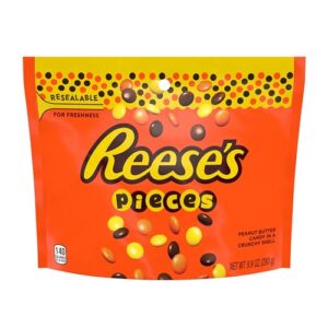 reese's pieces peanut butter candy bag, 9.9 oz