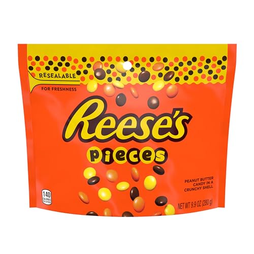 REESE'S PIECES Peanut Butter Candy Bag, 9.9 oz