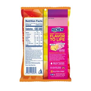 HI-CHEW Plus Fruit Mix, 6 Bags, 2.82oz each - Orange Tangerine & Red Apple Strawberry - Unique Fun Soft & Chewy Taffy Candy - Immensely Juicy Fruit Flavors - Individually Wrapped for Sharing