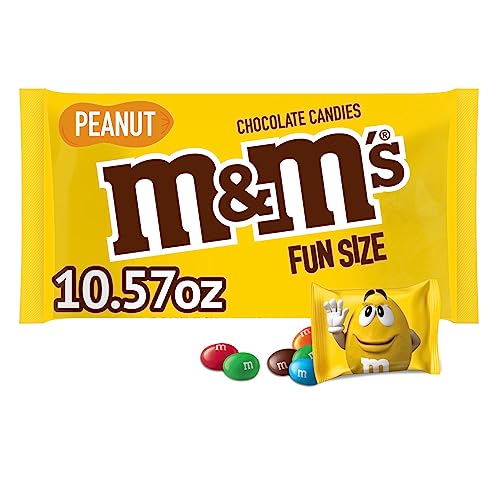 M&M'S Fun Size Peanut Milk Chocolate Candy, 10.57 oz Bag