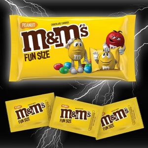 M&M'S Fun Size Peanut Milk Chocolate Candy, 10.57 oz Bag