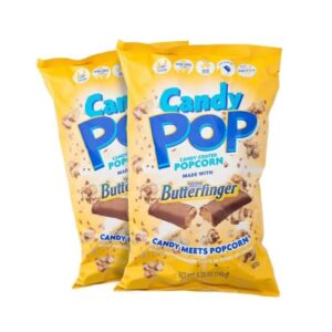 cookie pop popcorn 311923 butterfinger popcorn cookies, 5.25 oz - pack of 12