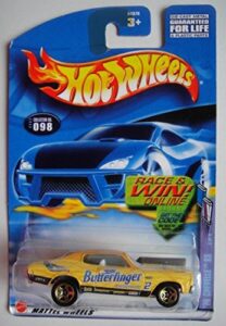 hot wheels yellow '70 chevelle ss #98 nestle butterfinger race & win online card