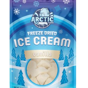 Arctic Farms Freeze Dried Ice Cream Bits Bagged and Boxed - Does Not Melt (Vanilla)