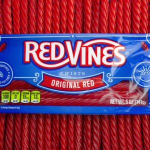 Red Vines Licorice Twists, Original Red Flavor, Soft & Chewy Candy, 5oz Tray (24 Pack)