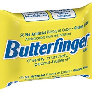 Butterfinger Chocolate-y Halloween Candy Bars, Bulk Individually Wrapped Candies for Trick or Treat Bags, 25 lb