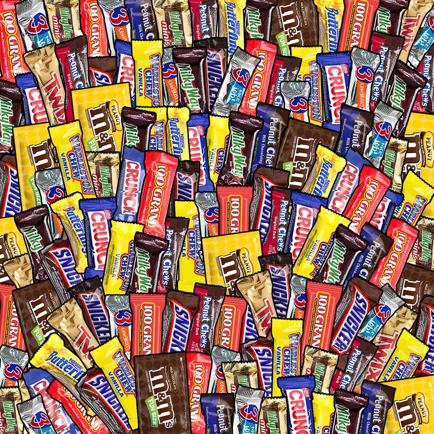 Chocolate Candy Variety Pack - 3.5 Pounds - Chocolate Candy Individually Wrapped for Parade Throws - Fun Size Chocolate Assortment - Pinata Chocolate Candy Mix