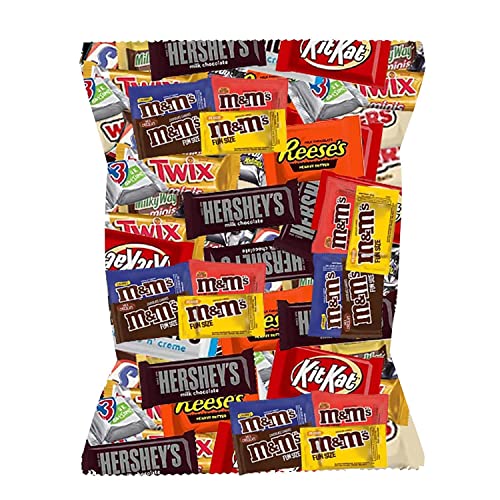 BeeQ 3 Pound Assorted Milk Chocolate Mini Candy Mix, Halloween Party Candy