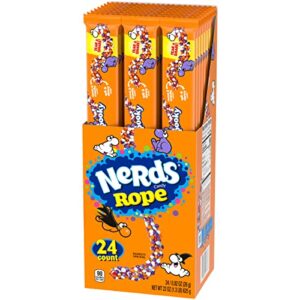 Nerds Spooky Ropes Candy, Halloween Trick or Treat Packs, 0.92oz (Pack of 24)