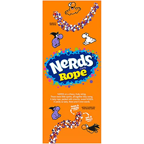 Nerds Spooky Ropes Candy, Halloween Trick or Treat Packs, 0.92oz (Pack of 24)