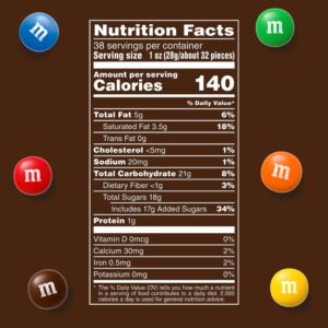 M&M'S Milk Chocolate Candies, Milk Chocolate, 38 Oz Bag