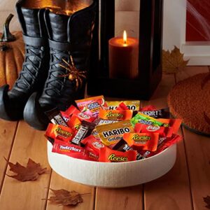 HERSHEY'S Assorted Milk Chocolate, Peanut Butter and Fruit Flavors Miniatures, Halloween Candy Variety Bag, Bulk, 101.04 oz (355 Count)