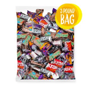 Chocolate Candy Mix - HERSHEY'Snuggets, Assorted Miniatures, MilkyWay Fun Size, Caramello Bars, 3-Pound Variety Pack - About 150 Pieces