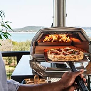 Ooni Karu 16 Multi-Fuel Outdoor Pizza Oven - Wood and Gas Fired Oven - Outdoor Cooking Pizza Oven - Fire and Stonebaked Pizza Oven for Authentic Homemade Pizzas - Dual Fuel Pizza Maker