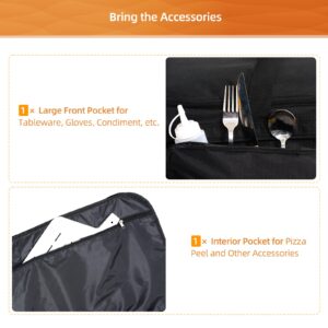 NOELIFE Bag for Ooni Koda 16, Pizza Oven Carry Bag for Ooni 16 Outdoor Pizza Oven Accessories Portable bag for Ooni 16 with Pocket (Bag Only)