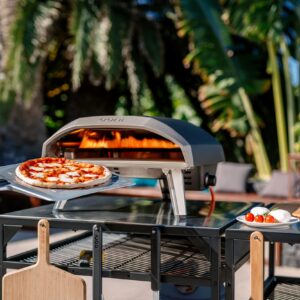 Offer - Save On Ooni 14" Perforated Pizza Peel with Ooni Koda 16 Gas Pizza Oven - Outdoor Portable Propane Gas Pizza Oven For Authentic Stone Baked