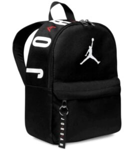 nike air jordan mini backpack (black/white/university red, one size)