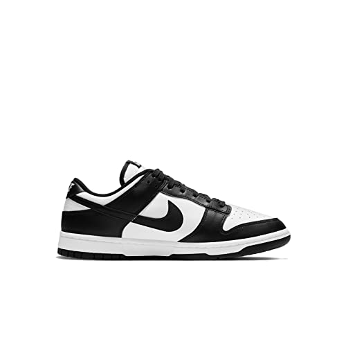 Nike Dunk Low Retro Men's Basketball Shoes, White Black White, 8 US