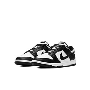 Nike Dunk Low Retro Men's Basketball Shoes, White Black White, 8 US