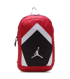 nike jordan diamond backpack (one size, black/gym red)