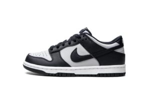 nike boy's youth dunk low gs shoe, wolf grey/dark obsidian, 7 big kid