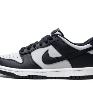 Nike Boy's Youth Dunk Low GS shoe, Wolf Grey/Dark Obsidian, 7 Big Kid