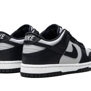 Nike Boy's Youth Dunk Low GS shoe, Wolf Grey/Dark Obsidian, 7 Big Kid