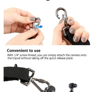 Fotasy Ergonomic Design Camera Sling Strap, Adjustable Camera Neck Strap, w/Quick Release and Safety Tether, Compatible with Canon Fujifilm Nikon Olympus Panasonic Pentax Sony Cameras