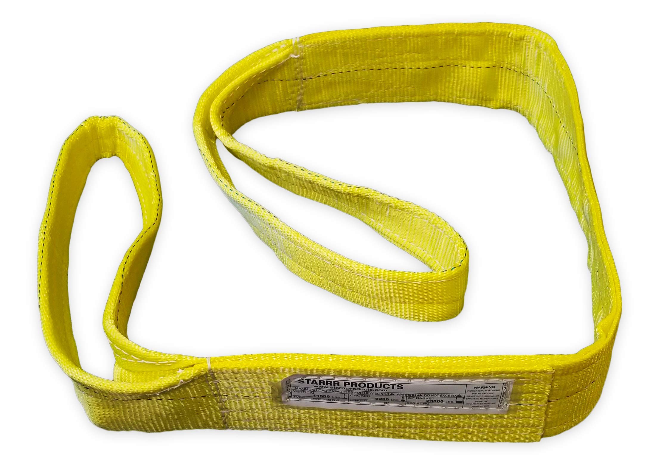 Eye & Eye Lifting Sling, 2-Ply, 4" Wide x 4 FT Long (EE2-904X4FT)