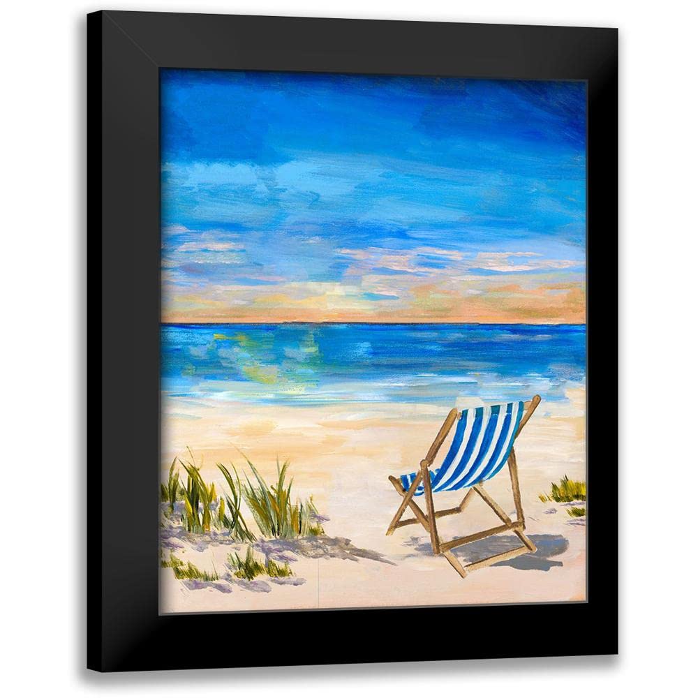 ArtDirect - DeRice, Julie 15x18 Black Modern Framed Art Print Titled: Sling Back Summer II