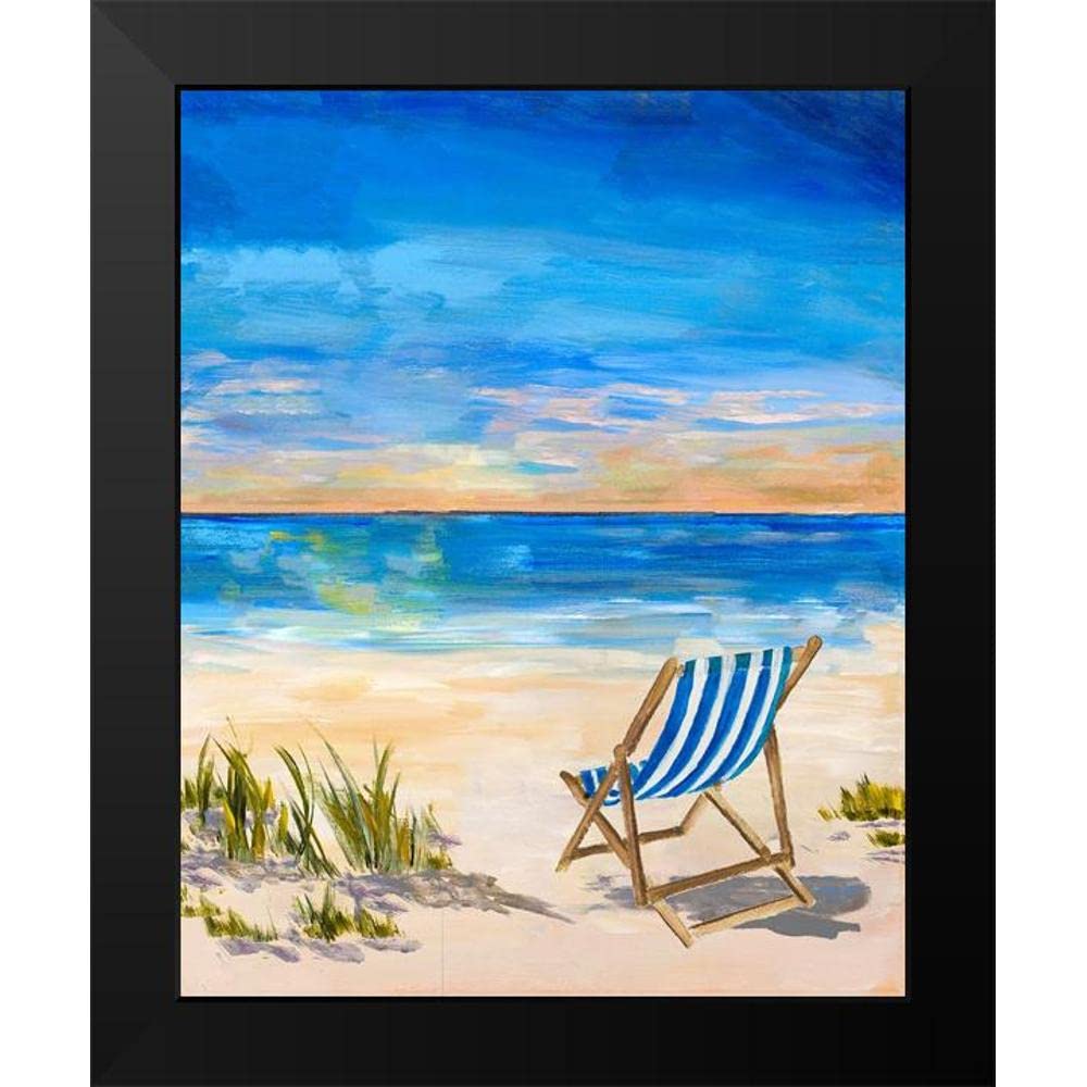 ArtDirect - DeRice, Julie 15x18 Black Modern Framed Art Print Titled: Sling Back Summer II