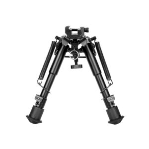 6-9 Inches Bipod Tactical Airsoft Rifle Hunting Bipod Weaver Quad Rail Mount Sling Stud Swivel Picatinny Slot Adaptor 20mm Bipod Adapter