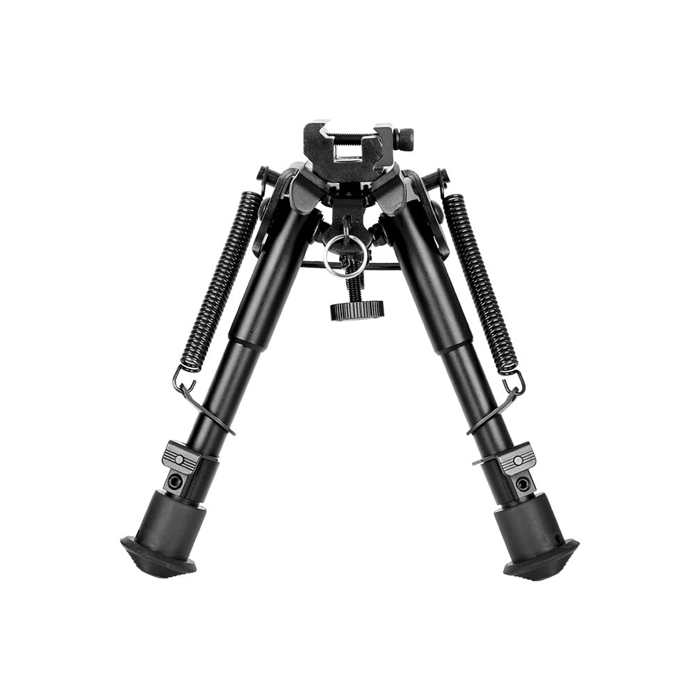 6-9 Inches Bipod Tactical Airsoft Rifle Hunting Bipod Weaver Quad Rail Mount Sling Stud Swivel Picatinny Slot Adaptor 20mm Bipod Adapter