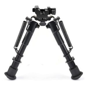 cvlife rifle bipod, 6-9 inches picatinny bipod w/quick release adapter