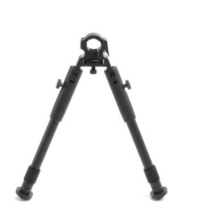 nabila clamp-on bipod for rifles/gun holders 6-9 inch folding hard bipod adjustable height rubber feet metal universal mount